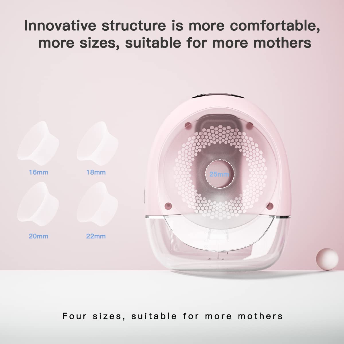 Breast Pump, S18 Hands Free Breast Pump,Wearable Breast Pump,Wireless Breast Pump Hand Free,Electric Breast Pump Hands Free,22mm Flange, LCD Display,1 Pack (1)…