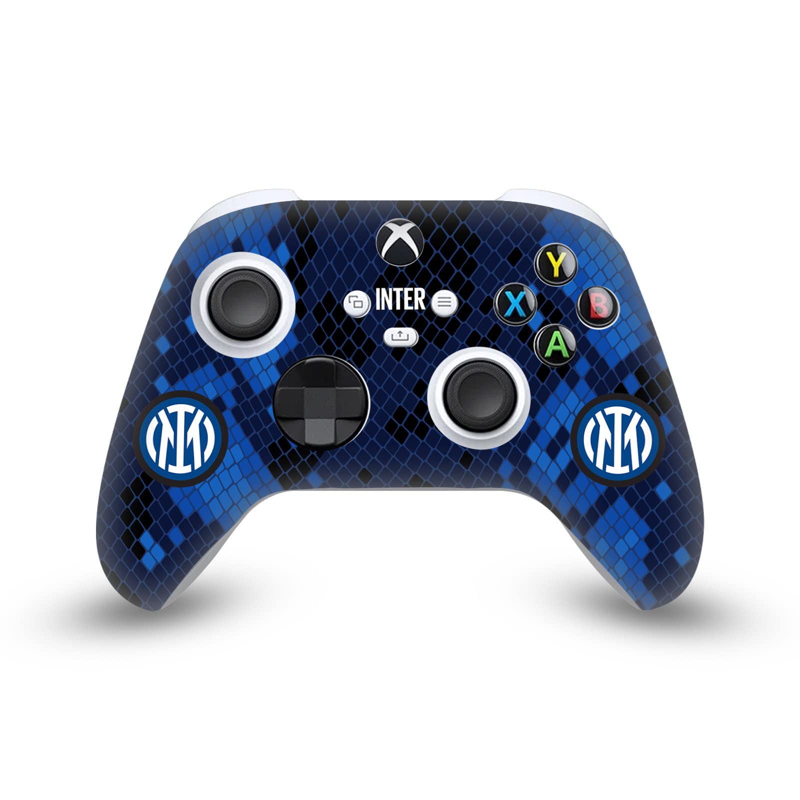 Head Case Designs Officially Licensed Inter Milan Home 2021/22 Crest Kit Vinyl Sticker Gaming Skin Decal Cover Compatible With Xbox Series X/S Controller