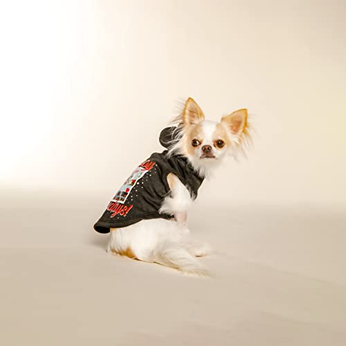 Doggy Parton Black Happy Dollydays Hoodie for Pets, Large