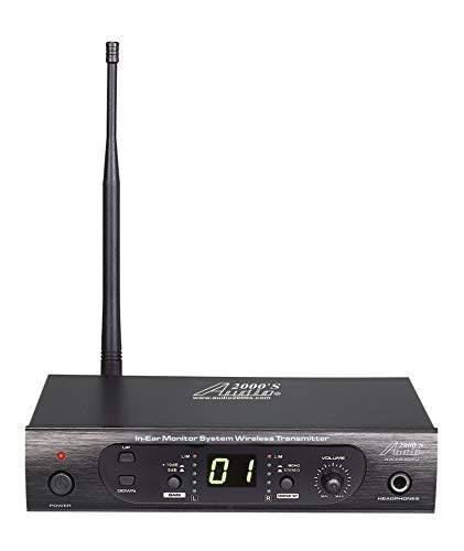 Audio2000'S AWM6308U UHF 100 Selectable Frequency Wireless in-Ear Monitor System with a PVC Carrying Case