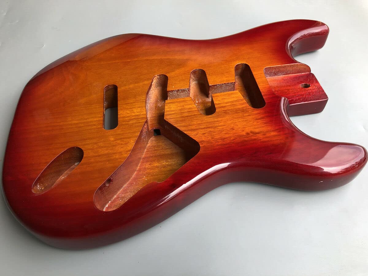New Guitar Body Mahogany SSS Pickup Glossy Painting DIY Guitar ST Style Bolt on