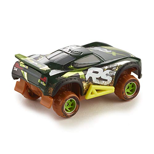 Disney Car Toys XRS Mud Racing Steve Slick Lapage Vehicle 155 Scale Die-Casts, Real Suspensions, Off-Road, Dirt-Splashed Design, All-Terrain Wheels, Ages 3 and up​