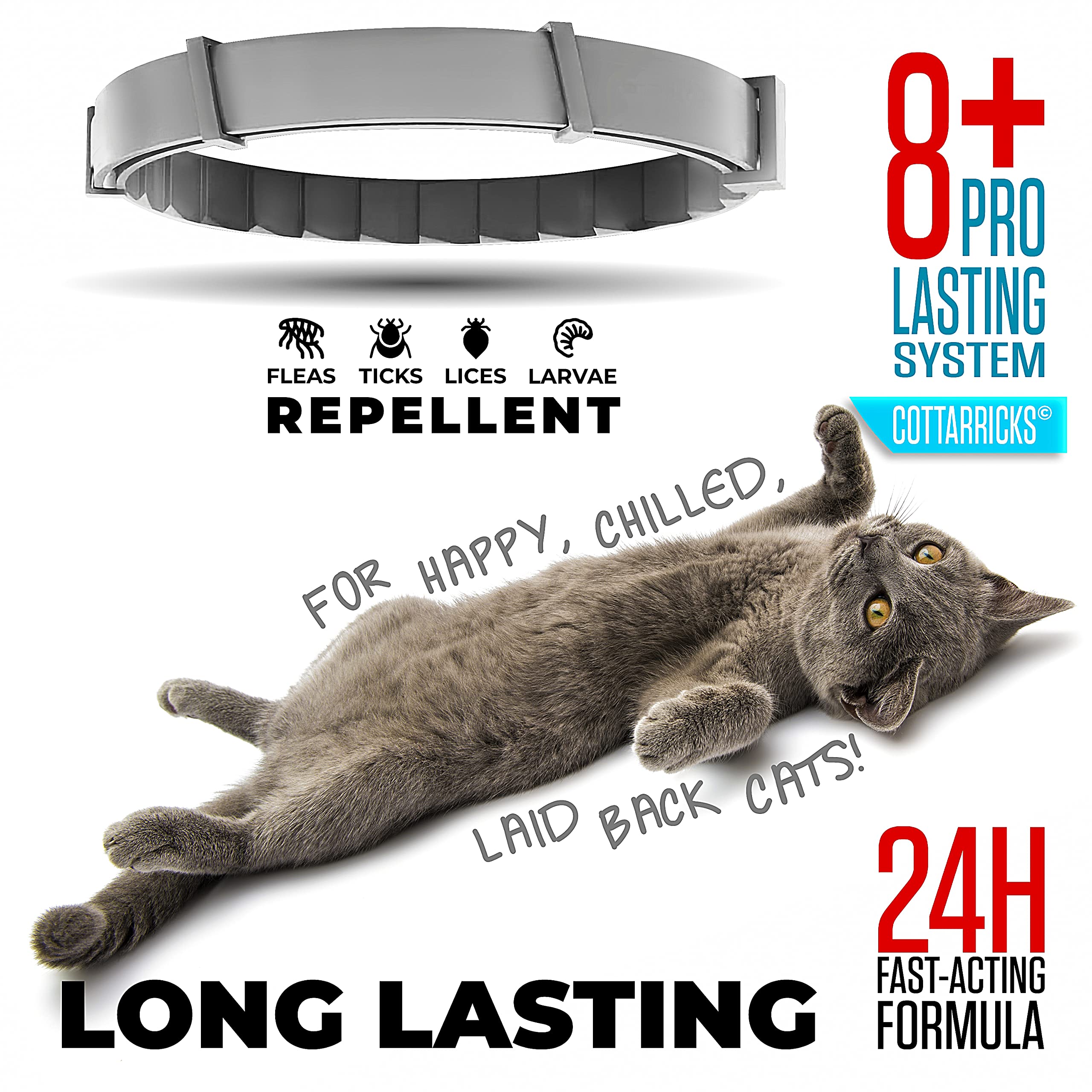 cottarricks Cats Collar - 8 Count