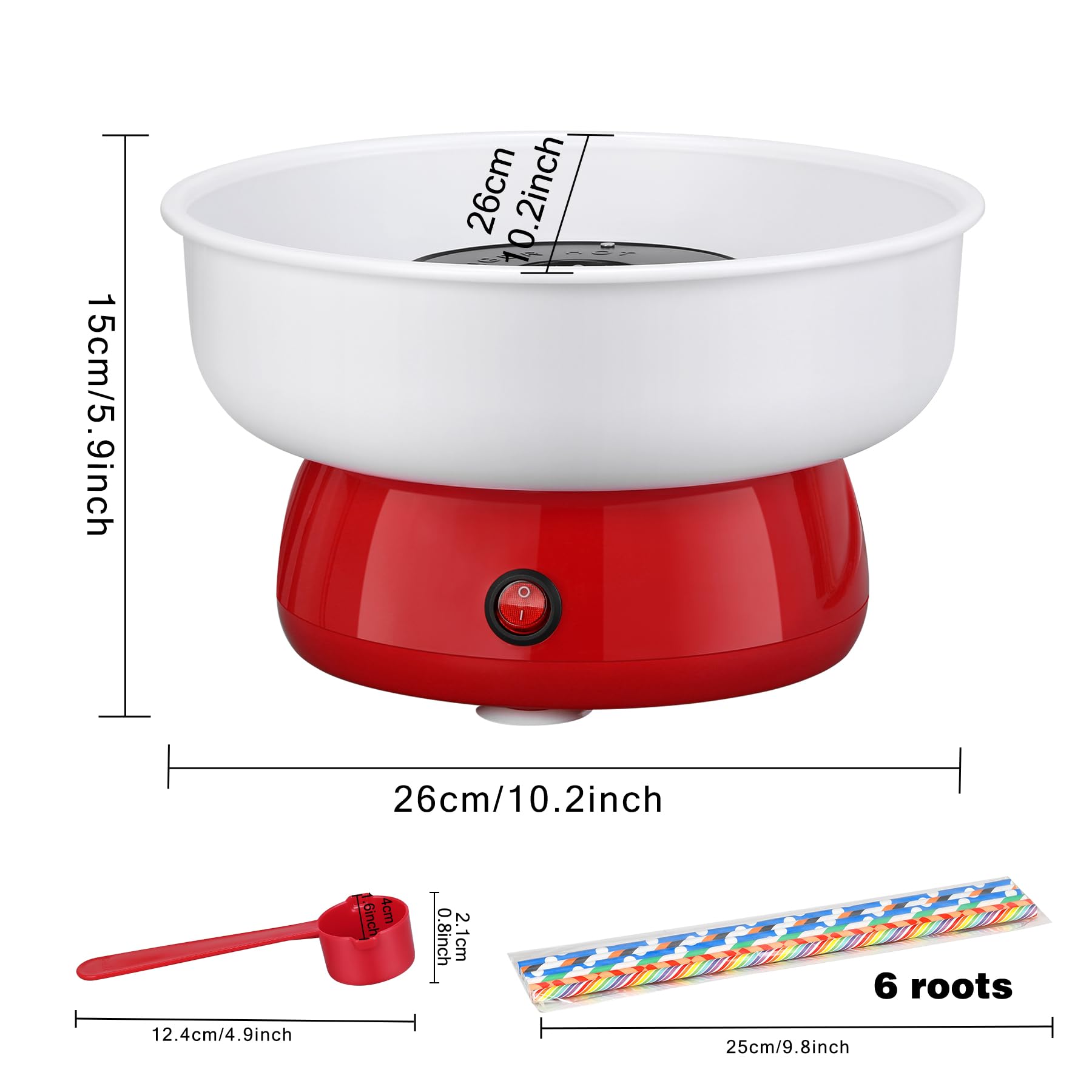 Cotton Candy Machine for Kids,Homemade Portable Cotton Candy Maker for Birthday, DIY, Party Gatherings,Christmas Halloween Gift