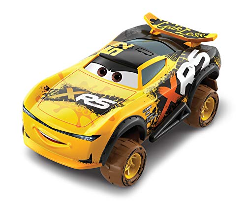 Disney Cars Toys XRS Mud Racing Vehicle Assortment 1:55 scale Die-Casts, Real Suspensions, Off-Road, Dirt-splashed Design, All-terrain Wheels, Ages 3 and up