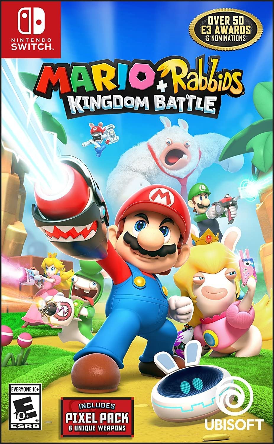 NEW Switch Deluxe Holiday Game Bundle: Animal Crossing-New Horizons Special Edition + Nintendo Switch Mario and Rabbids Kingdom Battle Game and T.F. Card