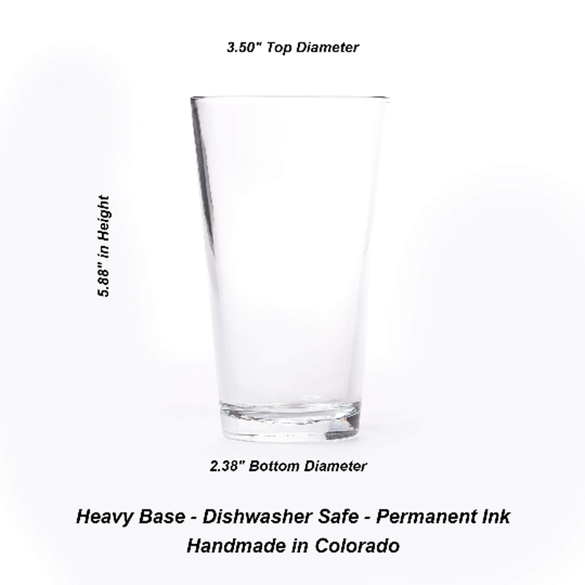 Black Lantern Handmade Themed Pint Glasses β Pint Glasses in Unique Designs for Craft Beer Enthusiasts and Home Bars - (Set of Two 16oz. Glasses) Forest and Animals Design