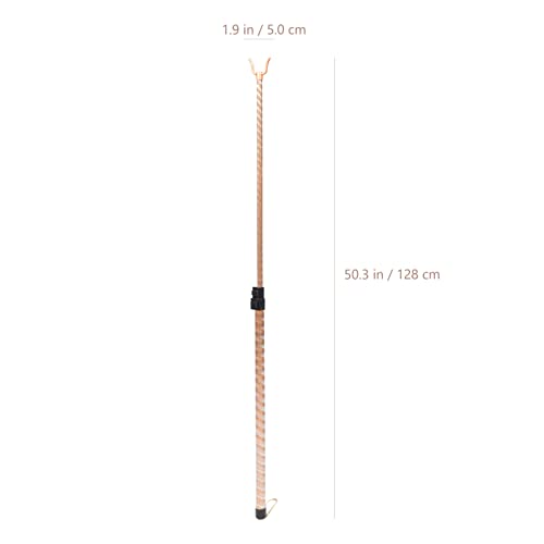 DECHOUS Outdoor Curtains 2pcs Adjustable Hanger Retriever Clothes Drying Pole Garment Reaching Hook Dressing Stick Retractable Rods (As Shown) Toilet Paper Holder