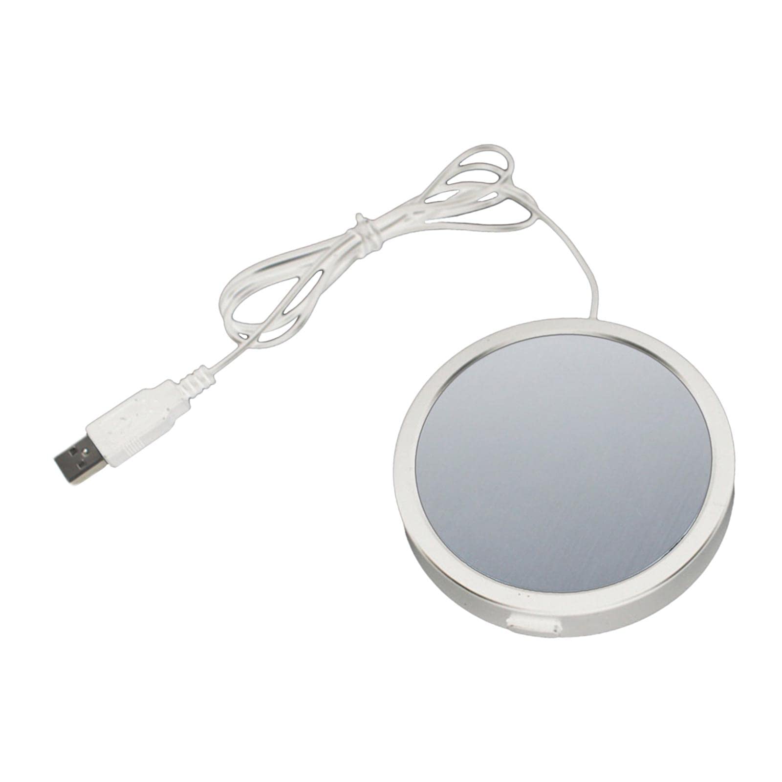 Bothyi USB Coffee Heater Desktop Tea Beverage Keep Warm Drinking Cup Heating to 90° C, White