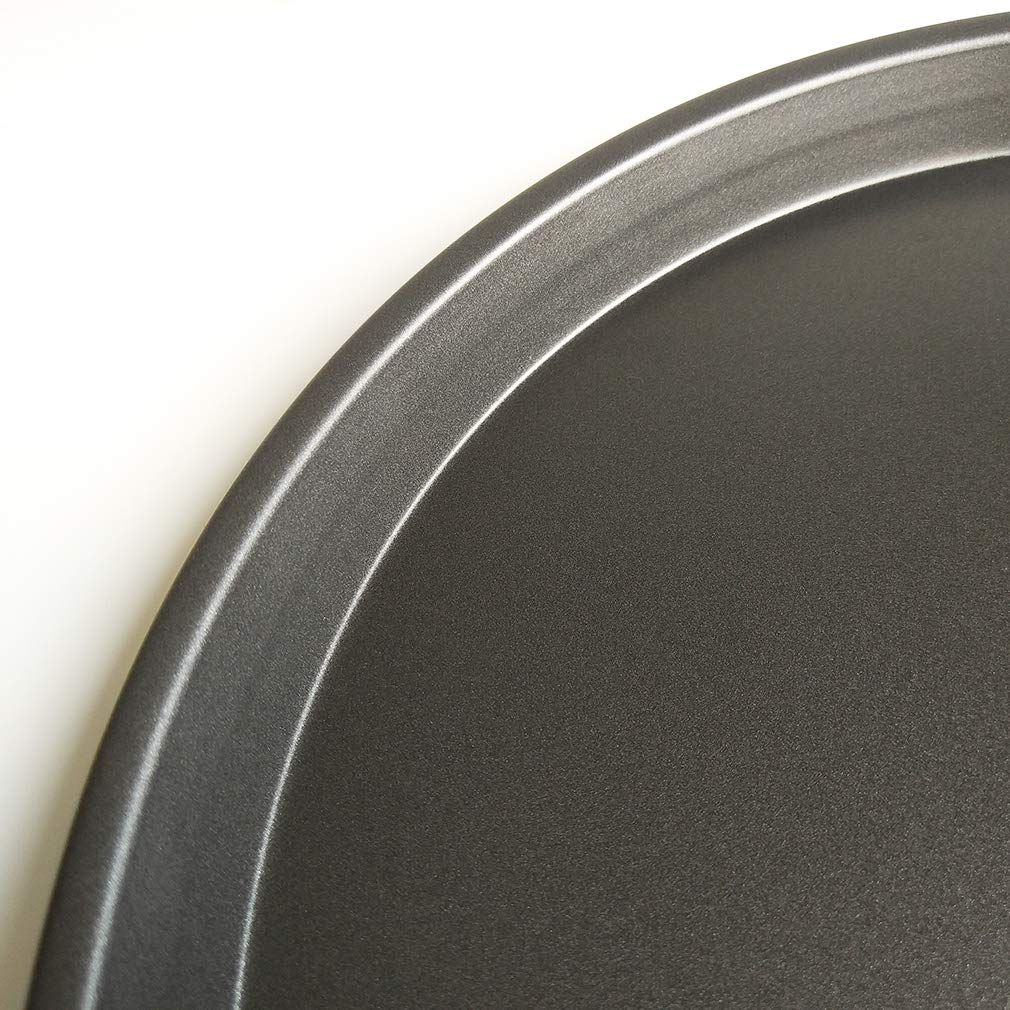 Carbon Steel Non-stick Pizza Pan Round Oven Tray Homemade Pizza Baking Sheet (12 inch)