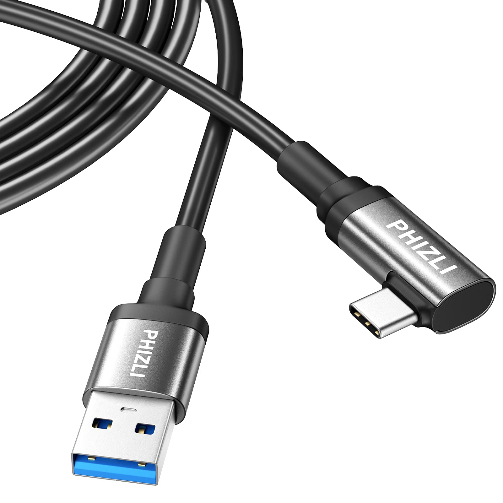Link Cable 10ft Compatible for Oculus Quest 2,VR Headset Cable, High Speed Data Transfer & Fast Charging USB C 3.2 Gen1 Cord for VR Headset Game Accessories Black