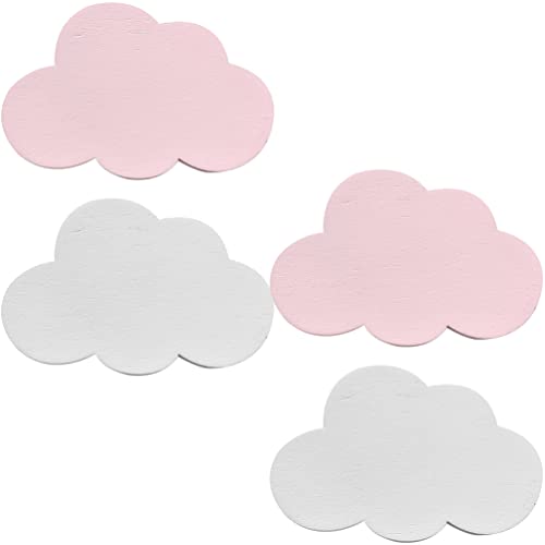 Cabilock 4pcs Hanger Hooks Cloud Wall Hanger Bathroom Wall Hooks Magnetic Goose Cloud Hook Wall Storage Shelf Decoration Hat Wooden Decor Wooden Wall Hooks Child Wall Hanging Key Cabinet