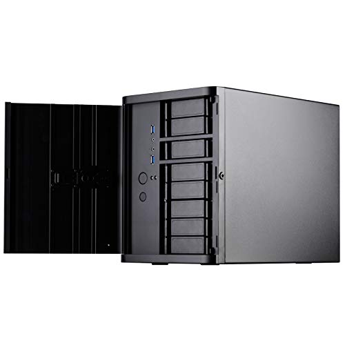 SilverStone Technology Premium Mini-ITX/DTX Small Form Factor NAS Computer Case, Black (DS380B)