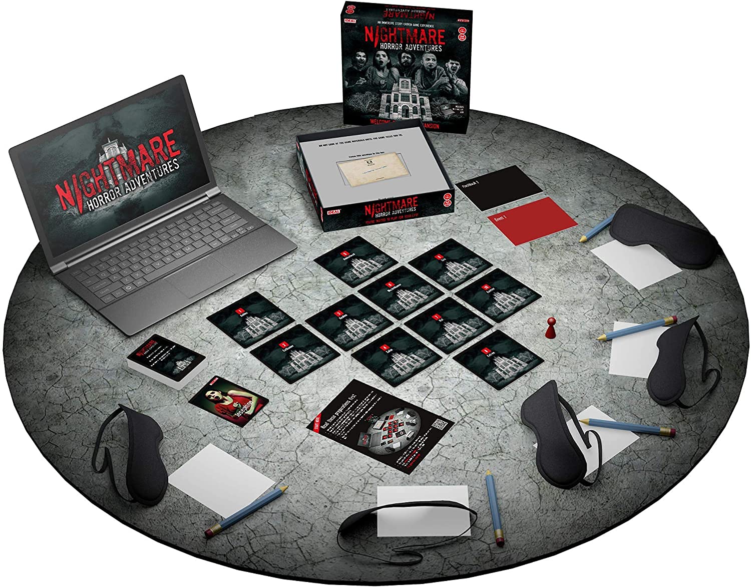 Nightmare Horror Adventures | Murder Mystery Board Game for Adults and Teens (English Version)