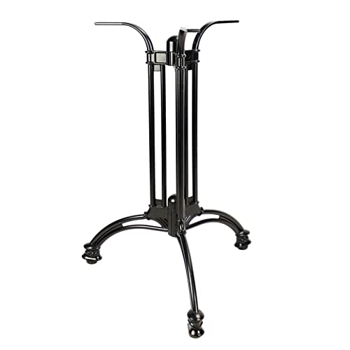 GZDEMYYXGS Table Base 28",with Retro Aluminum Black Legs,is Suitable for Restaurants,Coffee Shops,Bars,Leisure Rooms and Families. (Black)