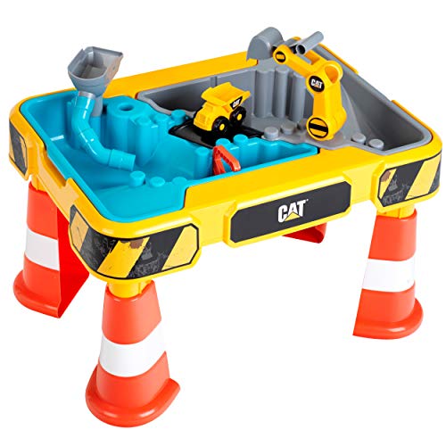 Klein Theo CAT Sand and Play Table Premium Toys for Kids Ages 3 Years & Up