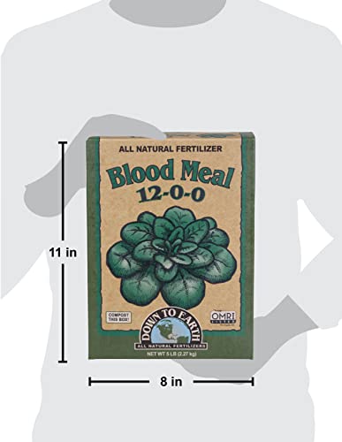 Down to Earth Blood Meal Fertilizer Mix 12-0-0, 5 lb