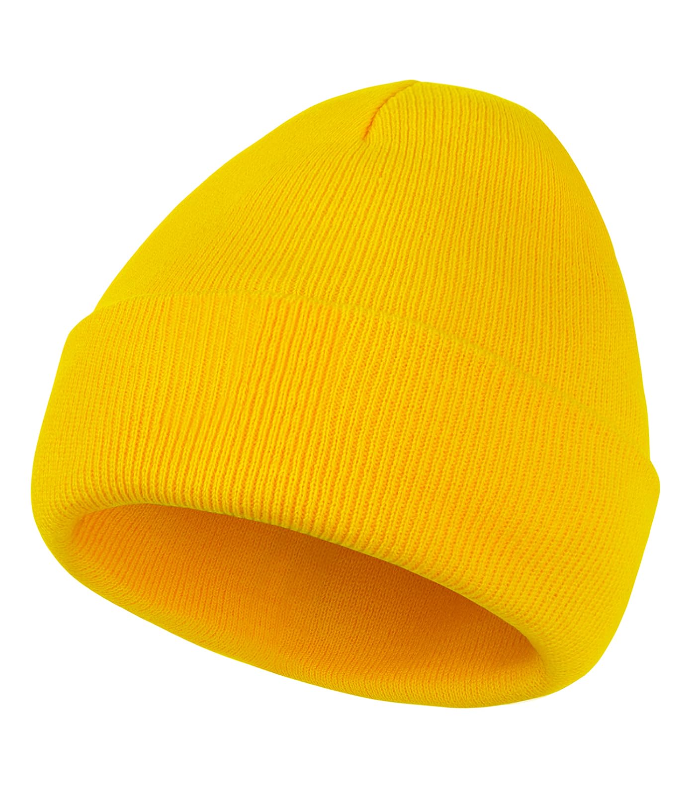 American Trends Winter Hats for Men Women Cuffed Beanies Hat Soft Plain Knit Hats Skull Caps