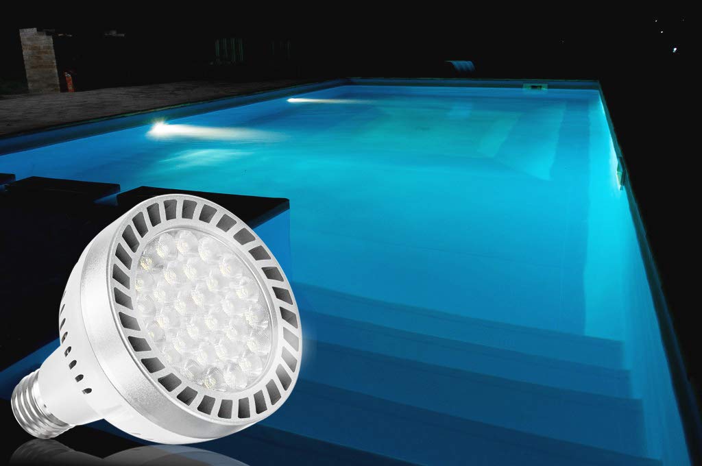 Broadroad LED Pool Light Bulb 120V 65W Daylight White 6000K Swimming Pool 6000LM Pool Light Bulb Replacement for Most Pentair Hayward Light Fixtures (Pool 65W)