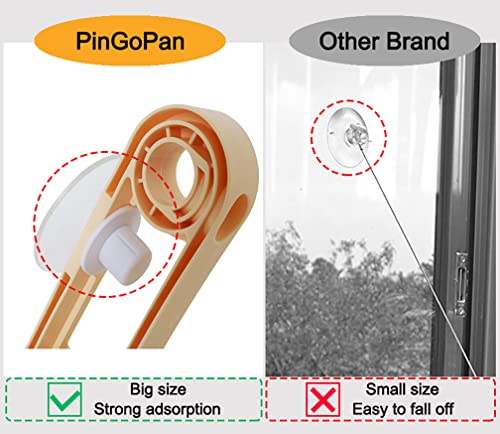 Cat Window Perch,Cat Hammock Window with Two Modes of Use and Easy to Install, Cat Window Bed with Powerful Suction Cups and Easy Cleaning, for Large Fat Cats or Two Cats ,Orange