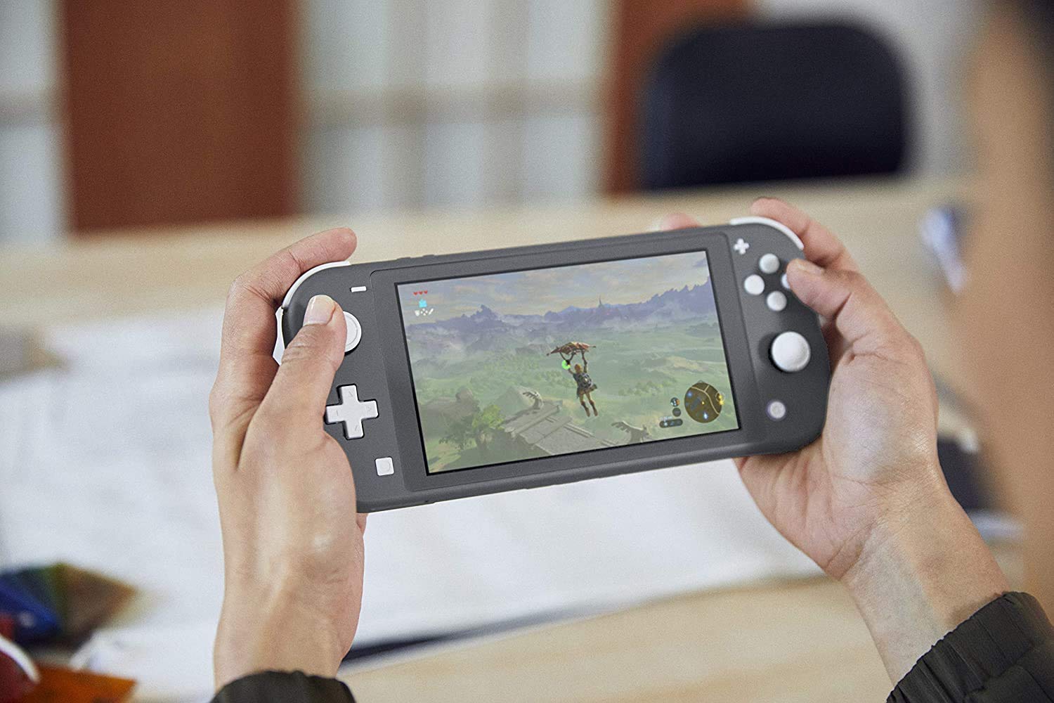 Nintendo Newest Switch Lite Game Console, Gray with 128GB AllyFlex MemoryCard