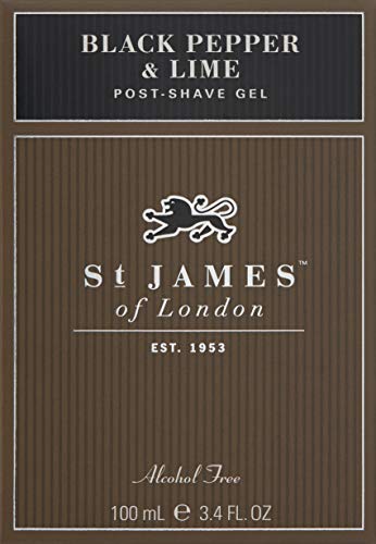 St James of London Black Pepper & Lime Post Shave Gel, 3.4 oz