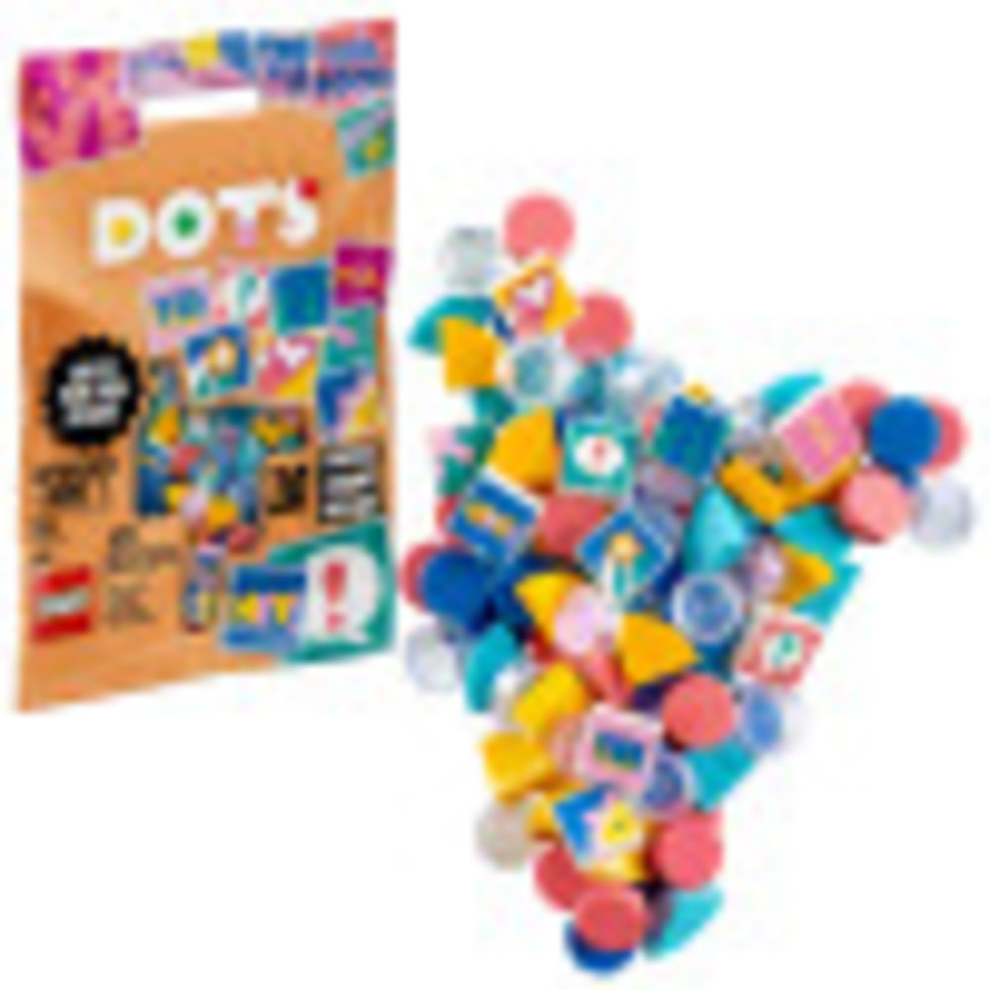 LEGO DOTS Extra DOTS - Series 2 41916 DIY Craft, A Fun Add-on Tile Set for Kids who Like Arts and Crafts and Decorating Jewelry or Room DƩcor and Printed Tiles (109 Pieces)