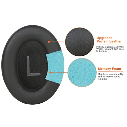 Earpads for Bose QuietComfort 45 QC45 QC35 ii QC35 Ear Pads Headphones Ear Cushions Replacement with Upgraded Memory Foam