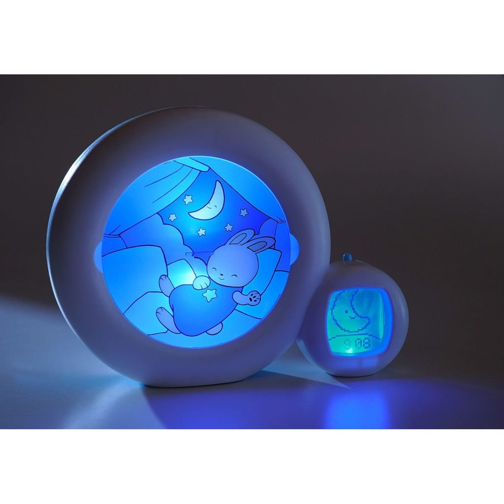 Pabobo Sveglia educativa Giorno-Notte 5 in 1 con Display per Bambini Moon 0-3 anni - Moon