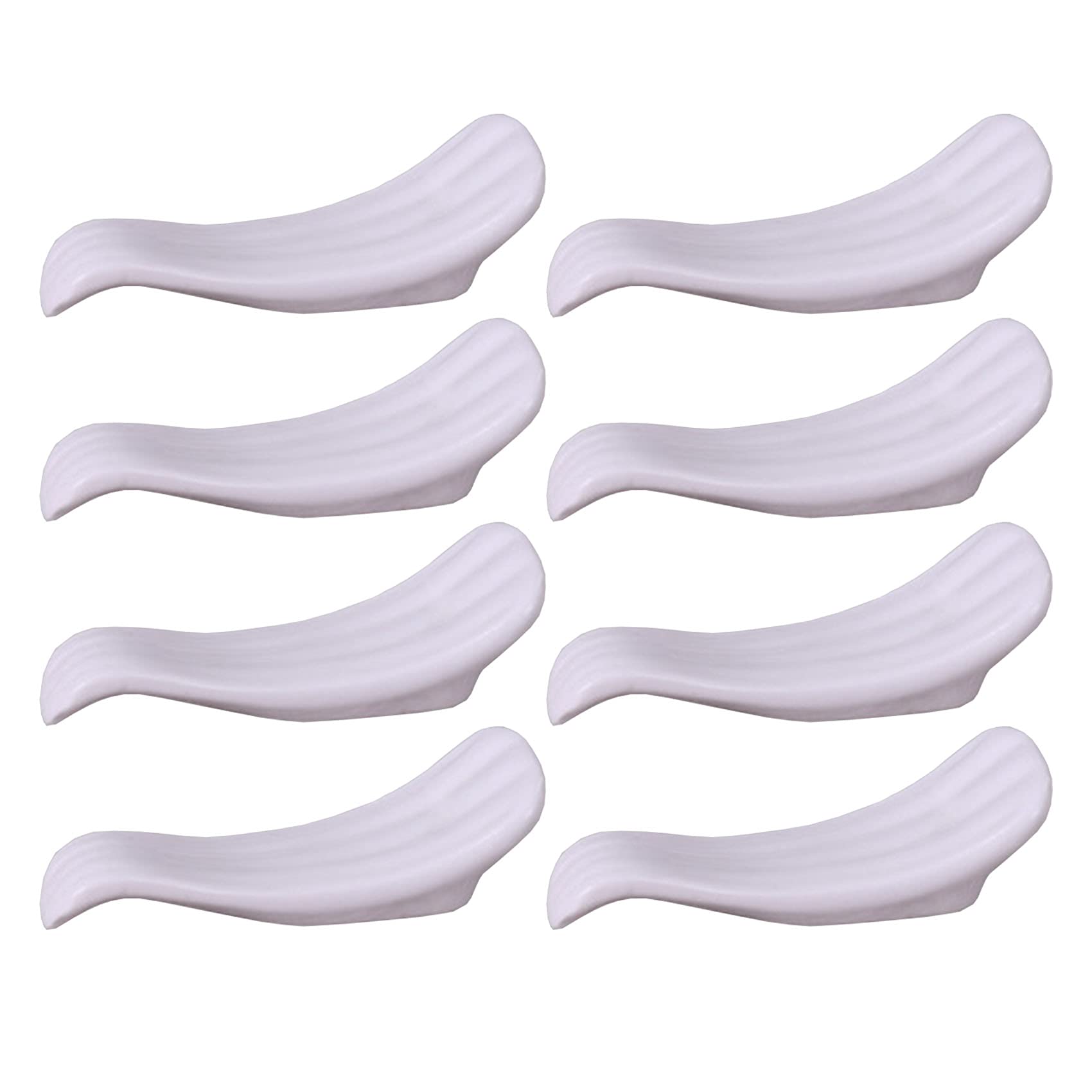 Ceramic Spoon Chopstick Rest Set, Japanese Sushi Chopsticks Holder Table Fork Knife Holder For House Decor Kawaii Kitchen (fan-shaped)