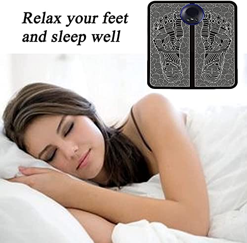 HAEYONME Electric Foot Massage Pad Convenient Massage to Relax feet,Folding Portable Foot Relaxation with USB