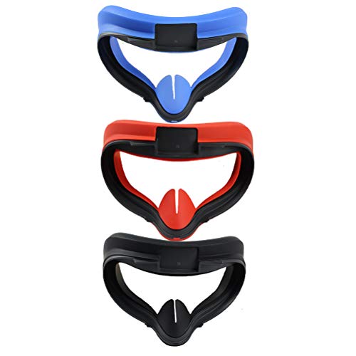 NUMONE VR Face Cover and for Oculus Quest 2, Silicone Eye Pad Compatible for Oculus Quest 2 VR Sweatproof Lightproof Silicone Cover Eye Pad