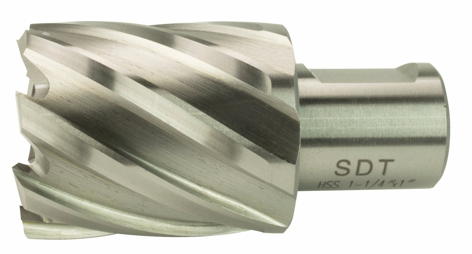 Steel Dragon Tools 1-1/4" x 1" High Speed Steel Annular Cutter with 3/4" Weldon Shank