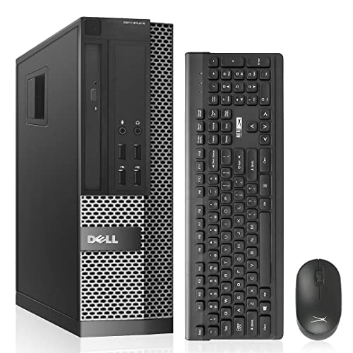 Dell OptiPlex 9010 Refurbished Desktop Computers i7, AC7260 Built-in WIFI Ready,16GB Ram 256GB SSD,HDMI Dual Monitor Support,Windows 10 Pro, TJJ Large Mouse Pad+Altec Wireless Keyboard Mouse (Renewed)