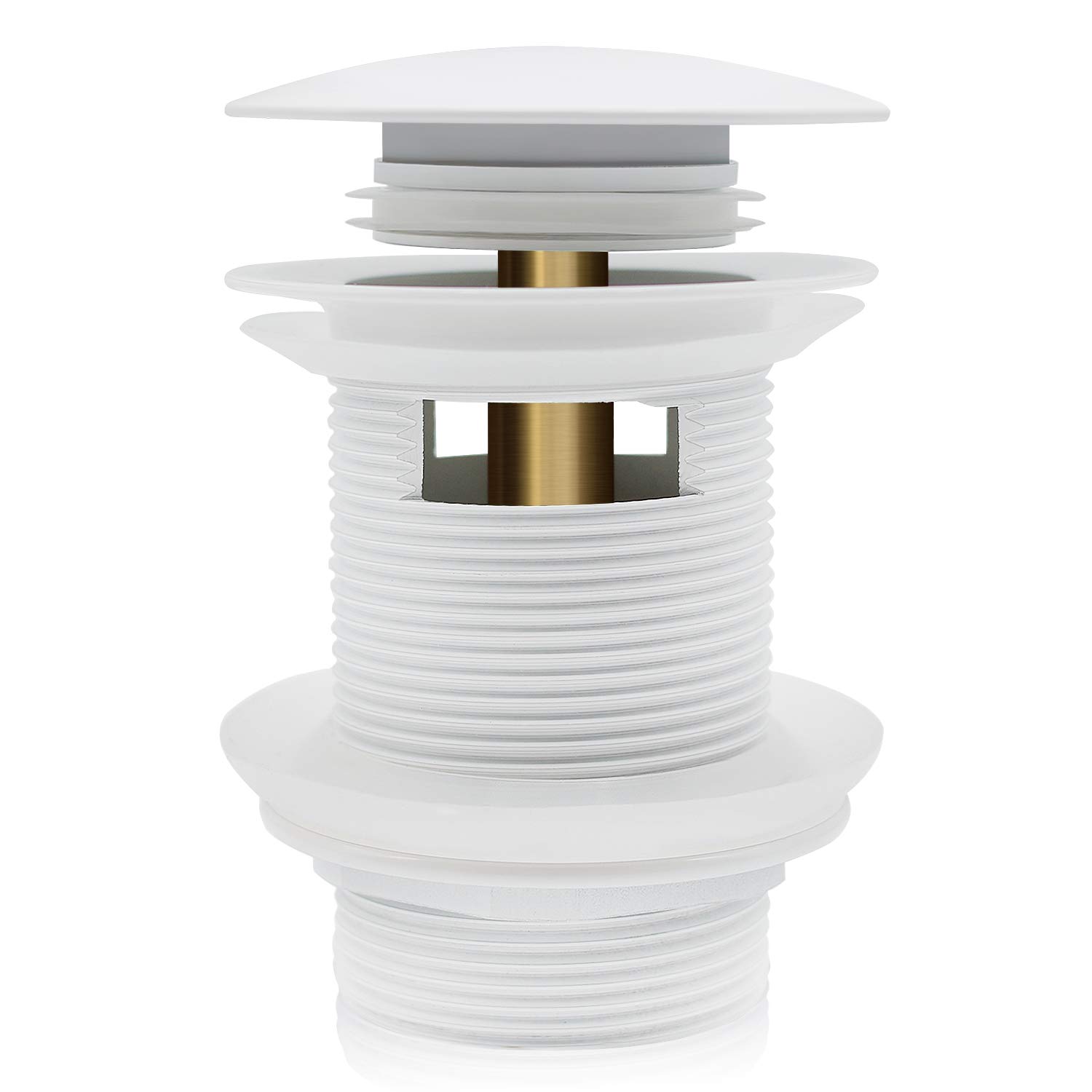 FerdY Pop-up Drain for Freestanding Bathtub, White Finish, cUPC Certification, Freestanding Bathtub Drain Stopper