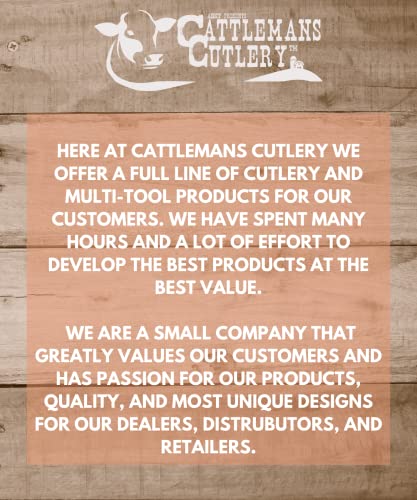 Cattlemans Cutlery Cheyenne Series Red Stockman Folding Pocket Knife β 3 Stainless Steel Blades in 1 Knife