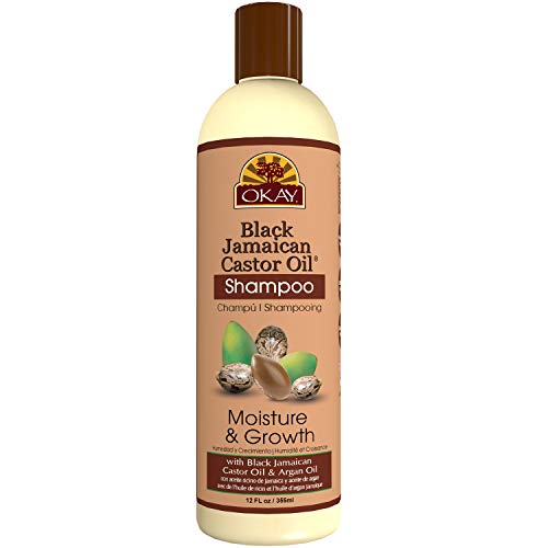 Okay Jamaican Castor Oil Moisture Growth Shampoo, Black, 12 Ounce by Okay