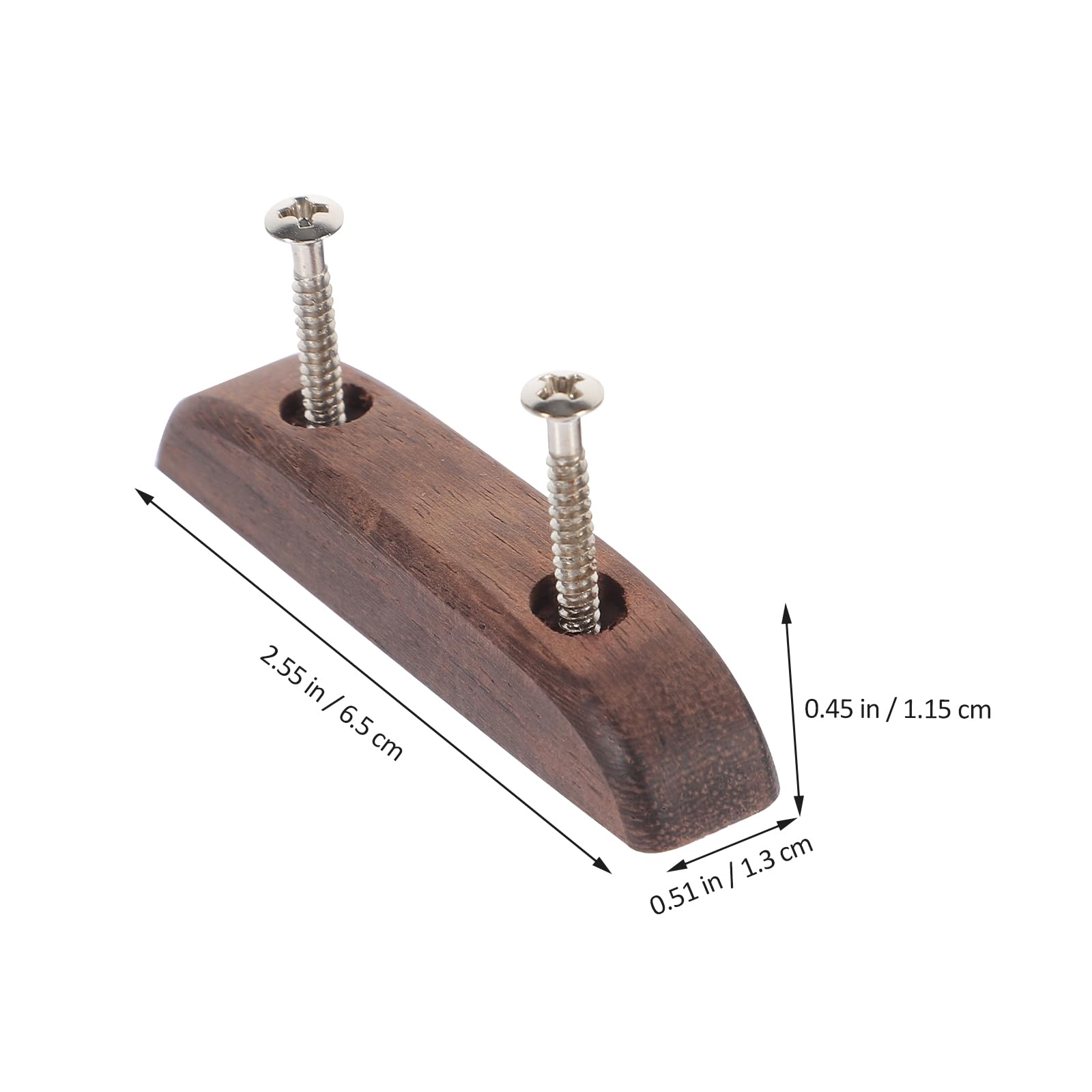 Artibetter 2pcs Rosewood Guitar Thumb Rest Bass Finger Rest with Mounting Screws