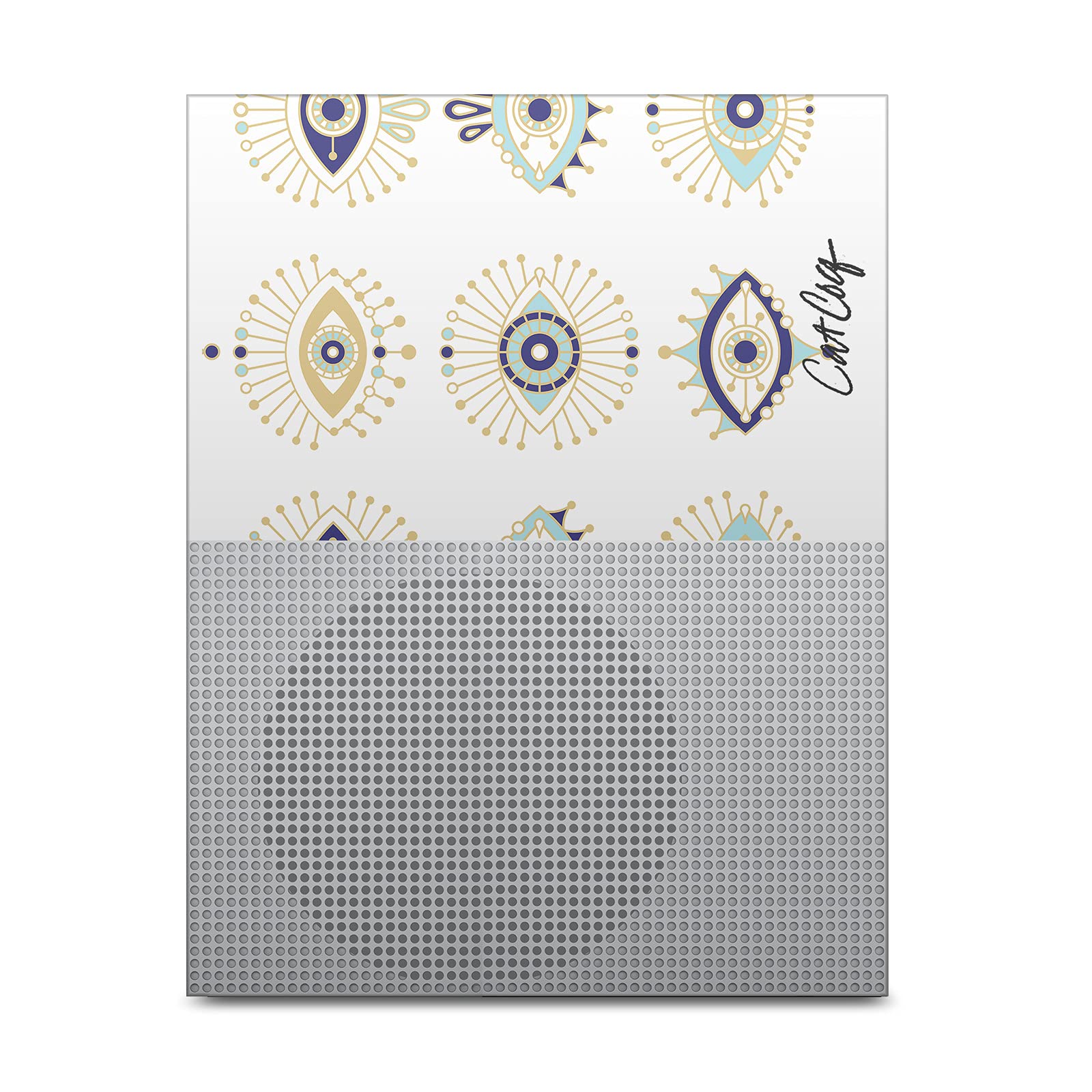 Head Case Designs Officially Licensed Cat Coquillette Blue Gold Art Mix Vinyl Sticker Gaming Skin Case Cover Compatible With Xbox One S Console