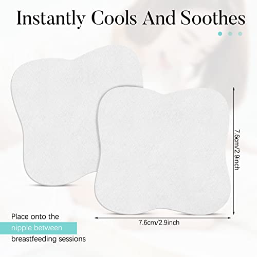 Frienda 20 Pieces Soothing Gel Pads Adjusting Hydrogel Reusable Pads Breastfeeding Essentials Nursing Pads Breast Pads Cooling Relief for Moms Sore Nipples from Pumping or Nursing