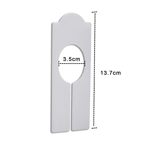 WILLBOND 20 Pack Clothing Rack Dividers Closet Dividers Rectangular Blank Hanging Clothes Dividers for Closet Cloth Home Store