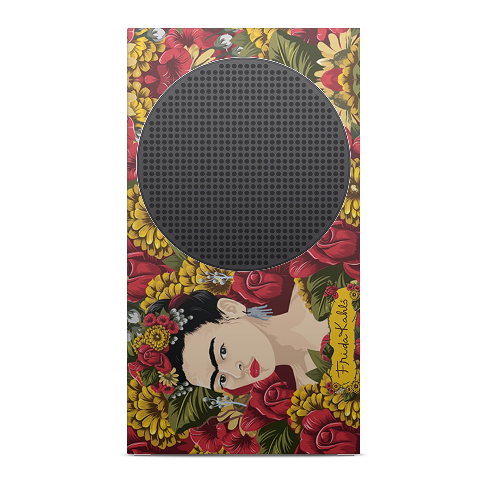 Head Case Designs Officially Licensed Frida Kahlo Portrait Pattern Floral Vinyl Sticker Gaming Skin Case Cover Compatible with Xbox Series S Console