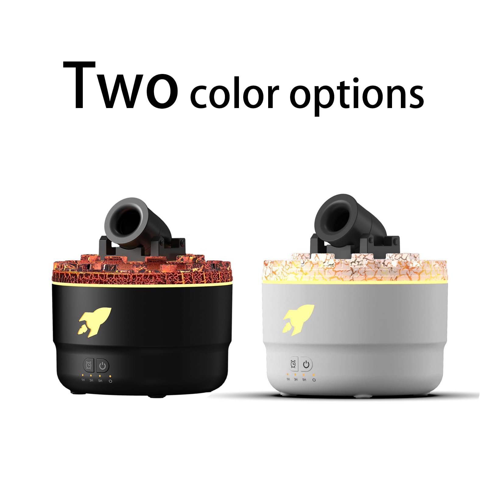 Cannon Blast Aroma Humidifier, Cannon Humidifier, Cannon Humidifier Diffuser, Cannon Blast Turret Humidifier Silent Diffuser, Home Desktop Humidifier with Colorful LED Lights-Black