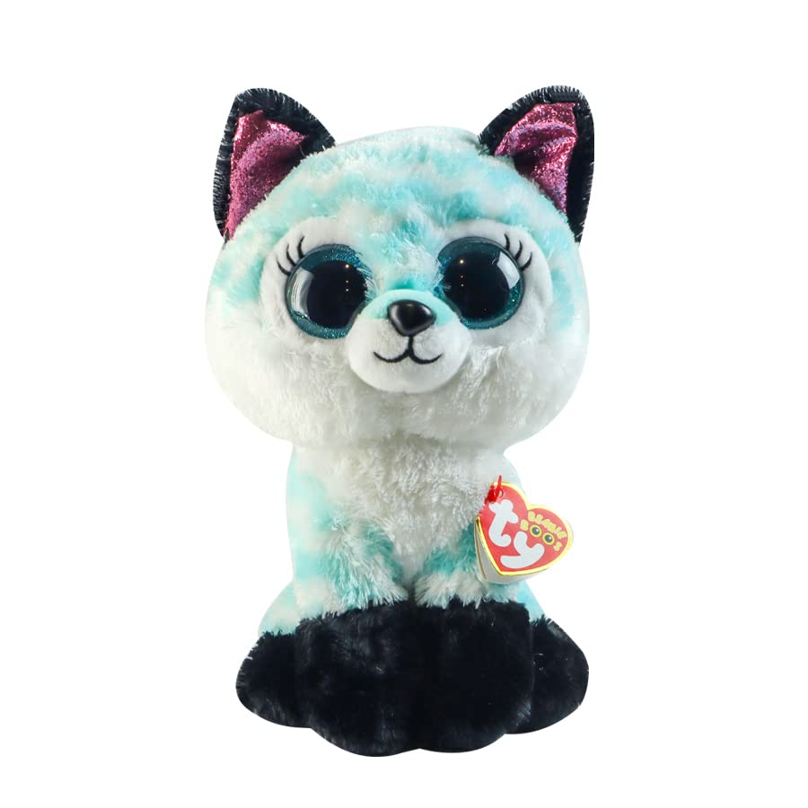 TY 2007520 Atlas Fox Beanie Boo Stuffed Animal, Multicoloured, 15 cm