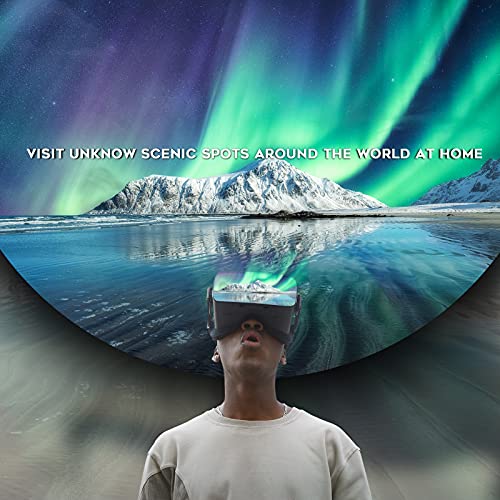 DESTEK V5 VR Headset for Phone, for iPhone 13/12/11, Samsung and Android | VR Goggles for Smartphone w/4.7-6.8in Screen (Black)
