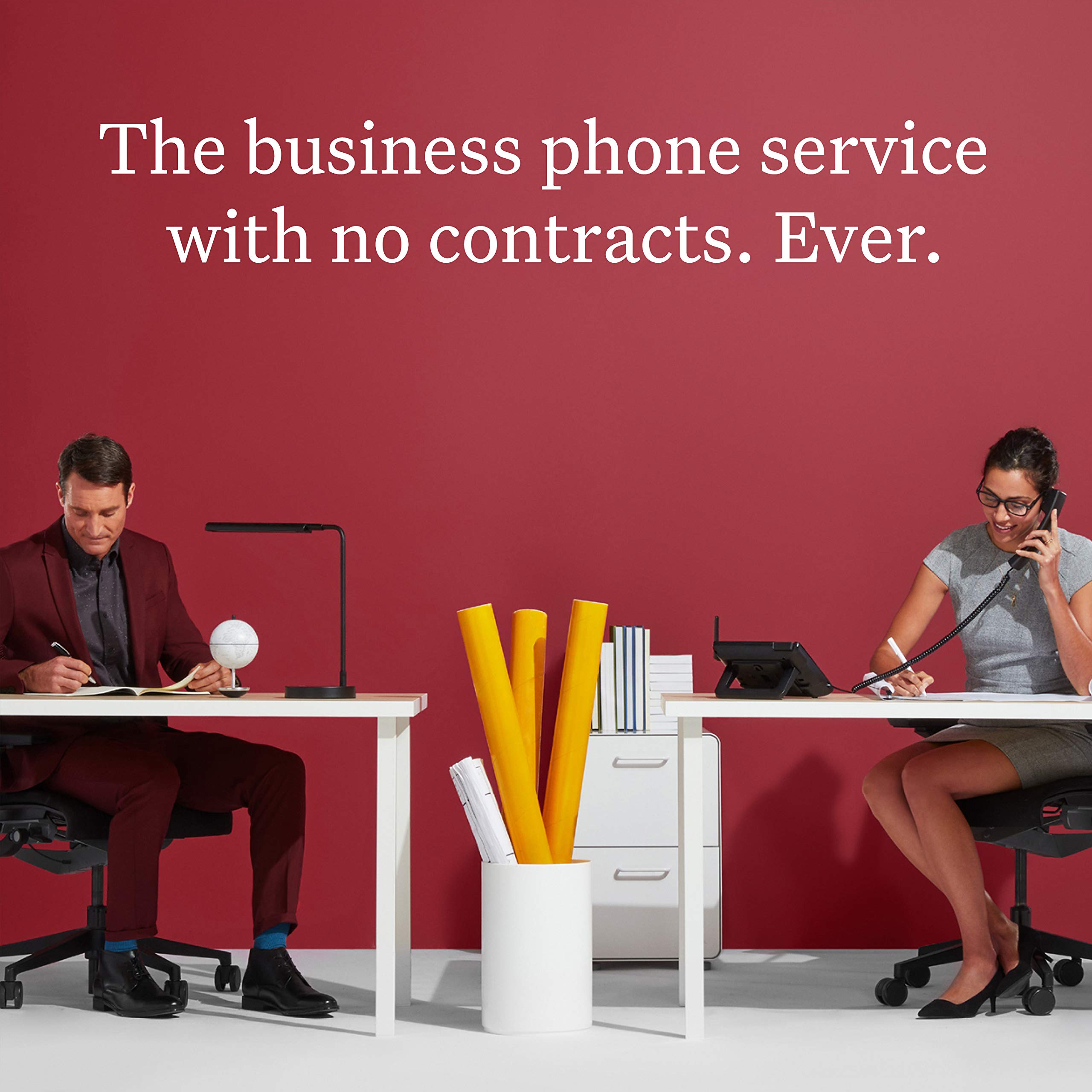 ooma VoIP 2 Linx Cloud Business Phone System. Linx Connects Analog Phones or fax wirelessly to Base Station on Small Business Phone Service. Loaded with Features for Small Business, Black