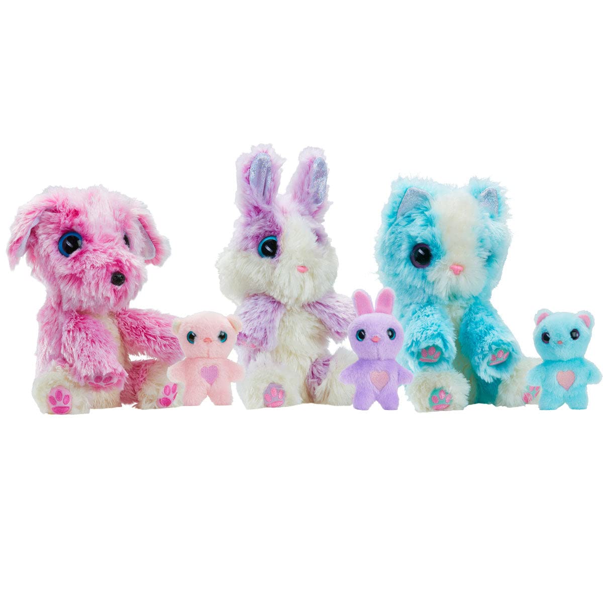 Little Live Scruff-A-Luvs Pets | Scruff-a-Luvs Mystery Animal Mom & Baby | Reveal, Wash, Groom, Rescue Plush Pet - Styles May Vary, Multicolor, 30111