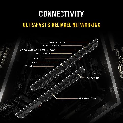 ASUS TUF Gaming Laptop 2023 Newest, 15.6" FHD 144Hz Display, Intel Core i7-12700H(14-core) Processor, NVIDIA GeForce RTX 4070, 16GB RAM, 1TB SSD, Backlit Keyboard, Wifi6, Bluetooth, Windows 11 Home