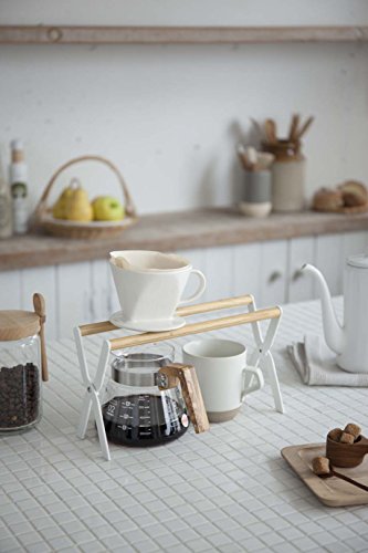 YAMAZAKI home Tosca Coffee Dripper Stand WH Space saving One Size White