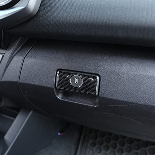 Fit for Toyota Tacoma 2016 2017 2018 2019 2020 2021 Real Carbon Fiber Car Sundries Storage Box Switch Panel Cover Decorative Sticker Protection Car Interior Accessories 1 PCS